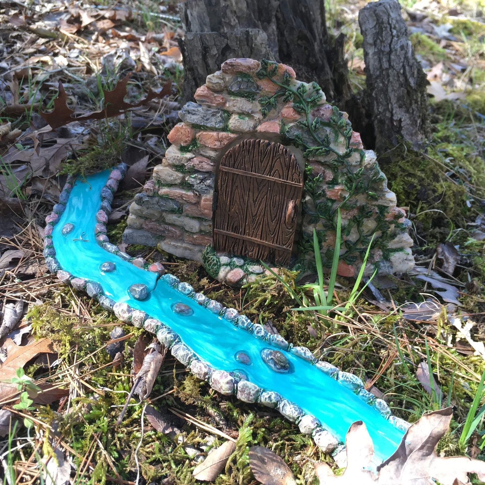 Miniature Straight Rock Lined River for Fairy Garden - Etsy