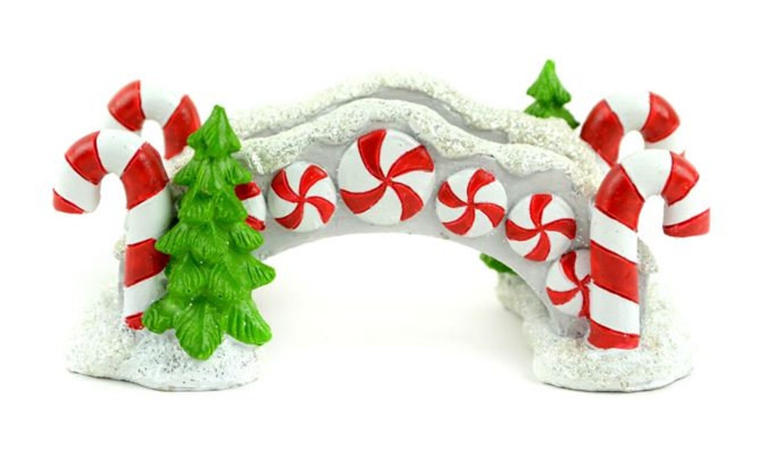 Christmas Bridge Candy Cane Bridge With Glitter Red and - Etsy Australia