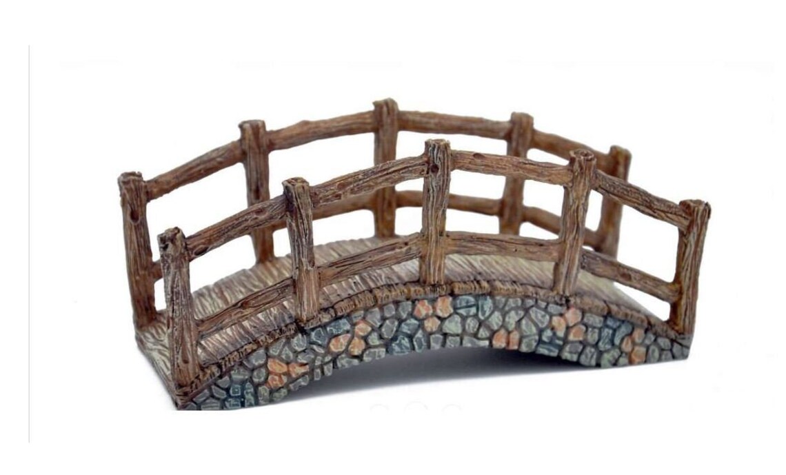 Miniature Wood and Stone Country Bridge - Etsy