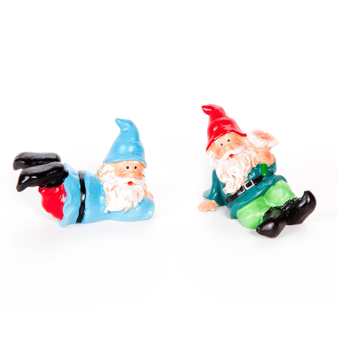 Relaxing Gnomes, Resting Gnomes, Friendly Gnomes, Gnome Cake Topper ...