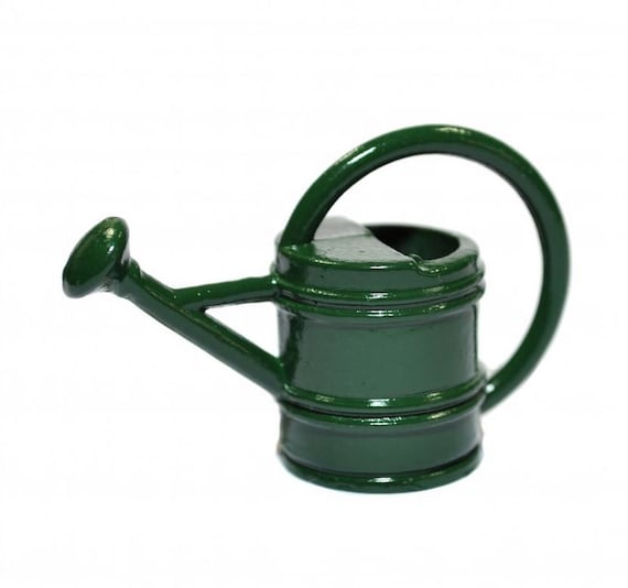 Miniature Green Watering Can Fairy Garden Accessory - Etsy
