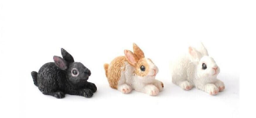 Set of 3 Miniature Rabbit Set - Etsy