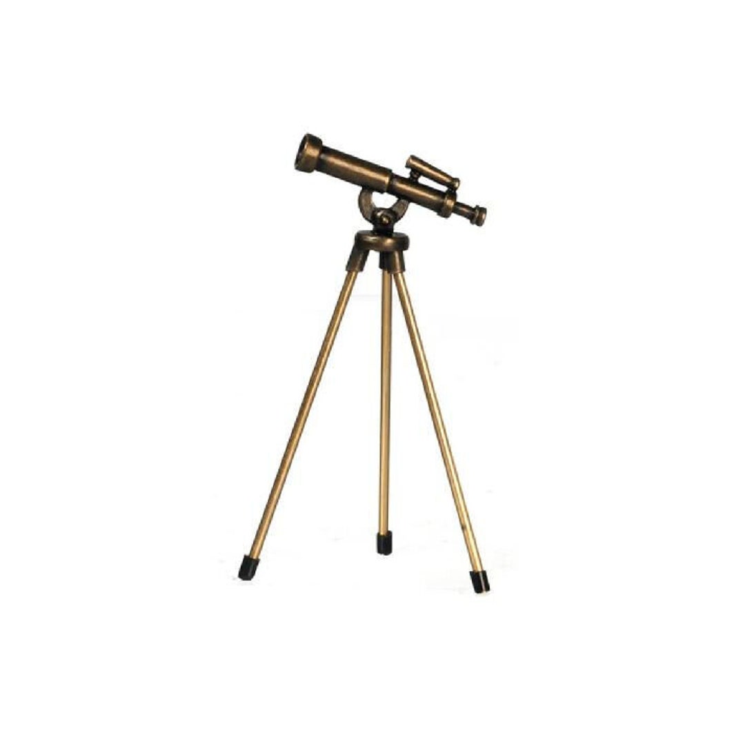 Miniature 3-legged Telescope, Dollhouse Telescope, Shadow Box Miniature ...