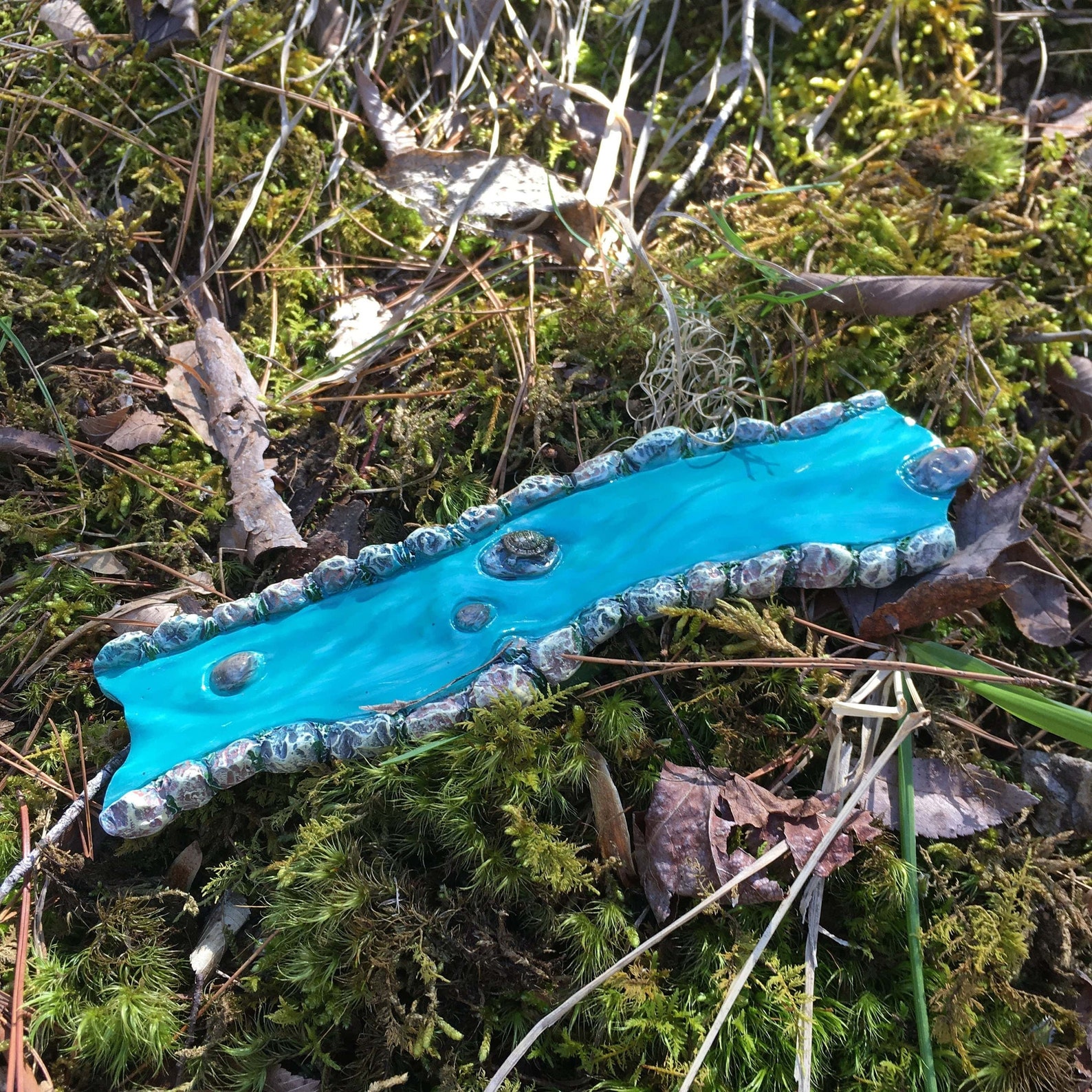 Miniature Straight Rock Lined River for Fairy Garden - Etsy