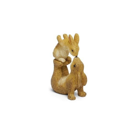 Bunny Kisses Miniature Bunny Love Bunnies Touching Noses - Etsy