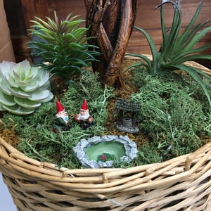 Micro Mini Well on a Pick, Well With Brown Shingled Roof, Terrarium ...