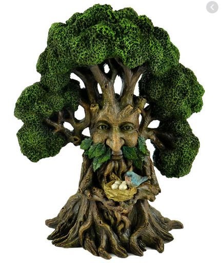 13" Fairy Garden Tree With a Face Holding a Nest - Etsy
