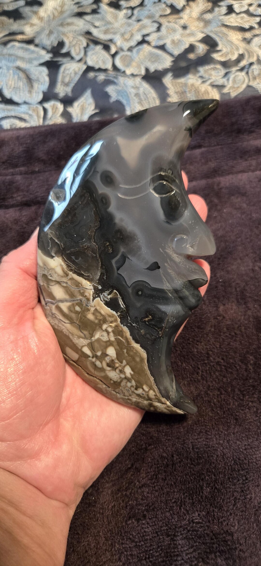 Volcano Agate Moon - Etsy