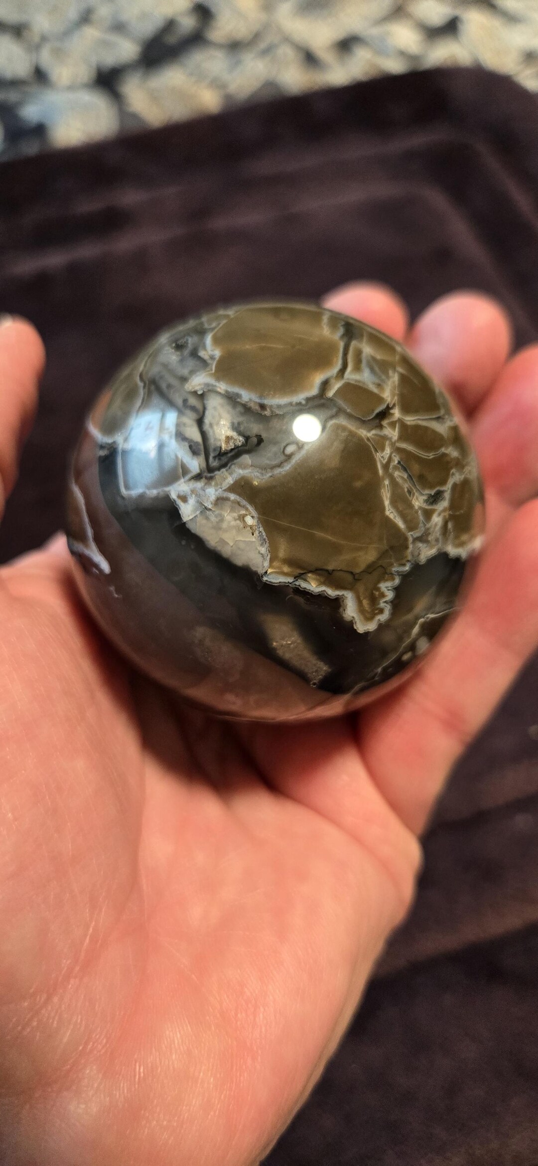 Volcano Agate Sphere - Etsy