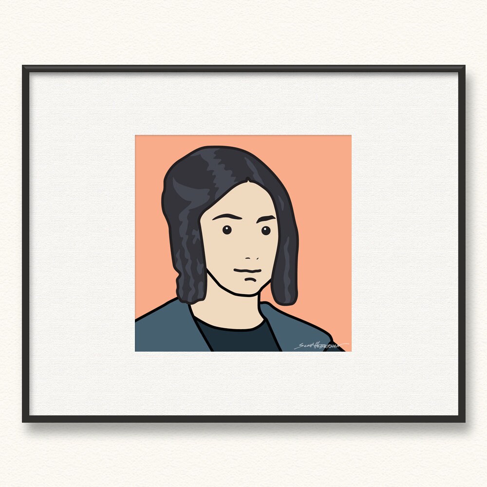 Emma Smith Giclée Art Print Illustrated Mormon LDS Julian Opie - Etsy