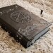 Medieval spellbook grimoire pentacle leather handmade book | Etsy