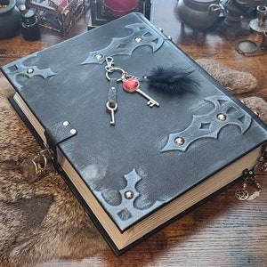 Medieval Spellbook Grimoire Pentacle Leather Handmade Book - Etsy