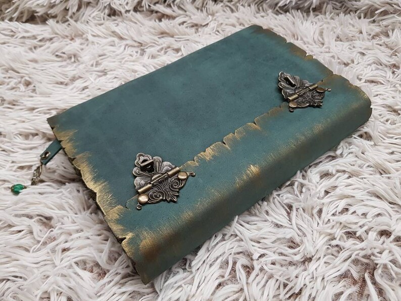 Antique Leather Softbook Spellbook Handmade. Paperback | Etsy