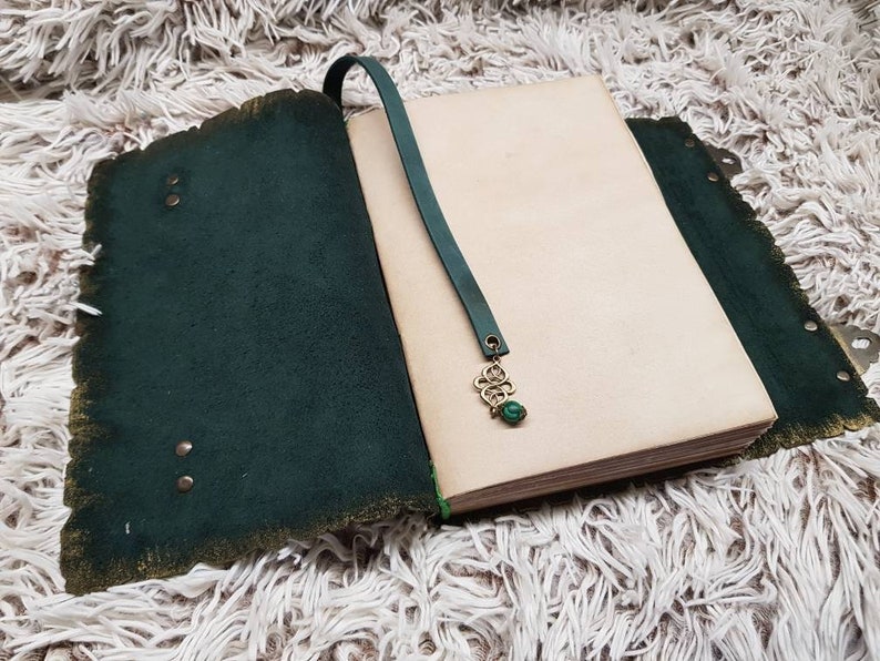 Antique Leather Softbook Spellbook Handmade. Paperback | Etsy