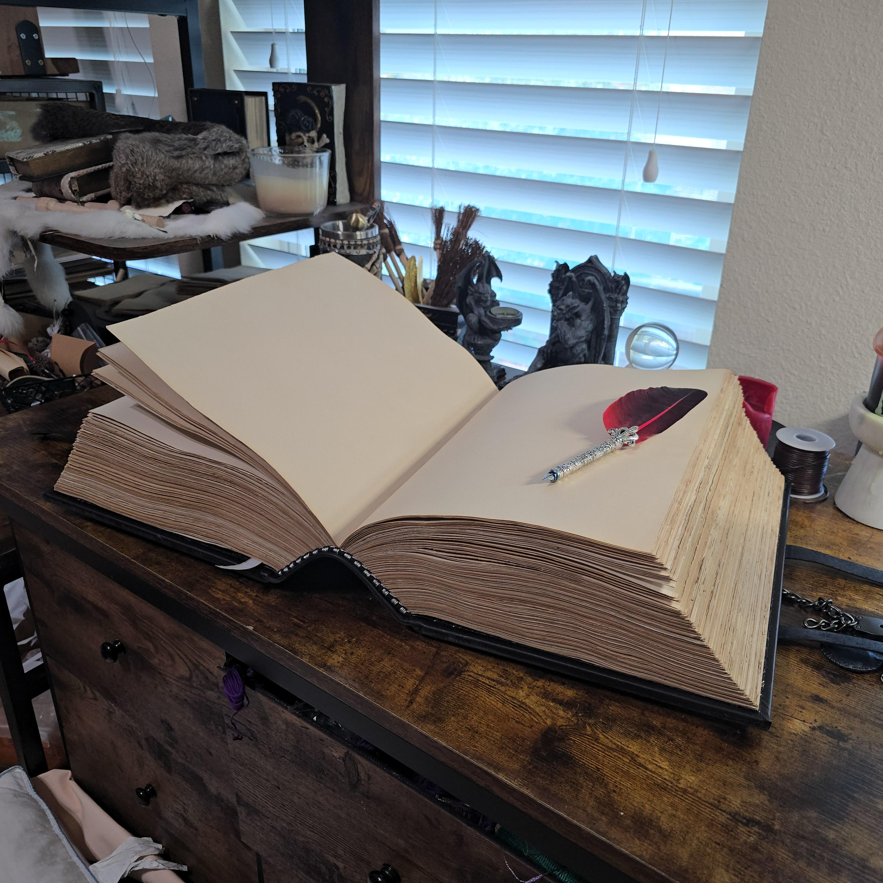 The Soul of Darkness. Unique Handmade Medieval Blank Leather Journal. 9 ...