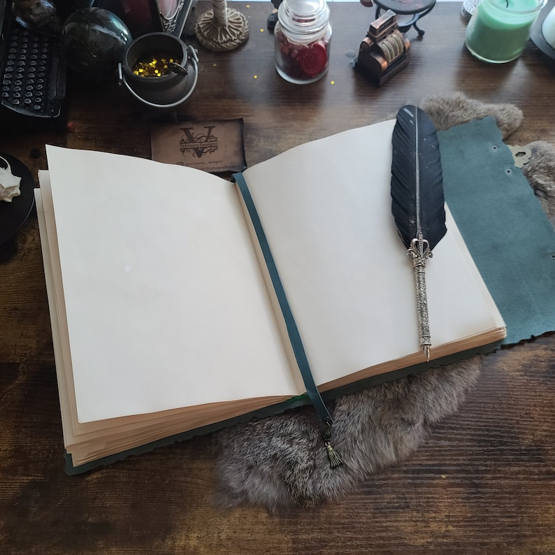 Antique Leather Softbook Spellbook Handmade. Paperback - Etsy
