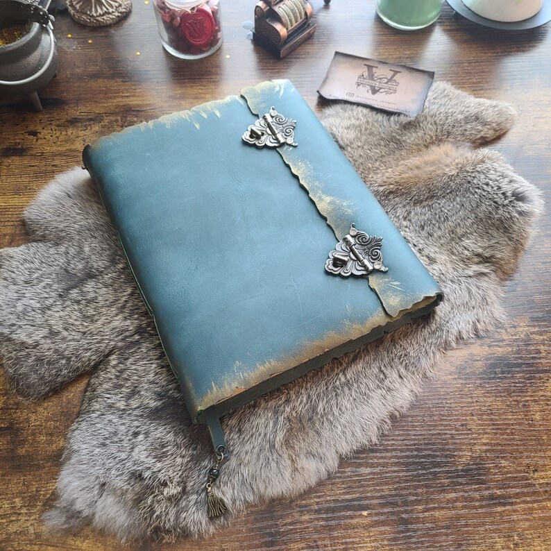 Antique Leather Softbook Spellbook Handmade. Paperback - Etsy