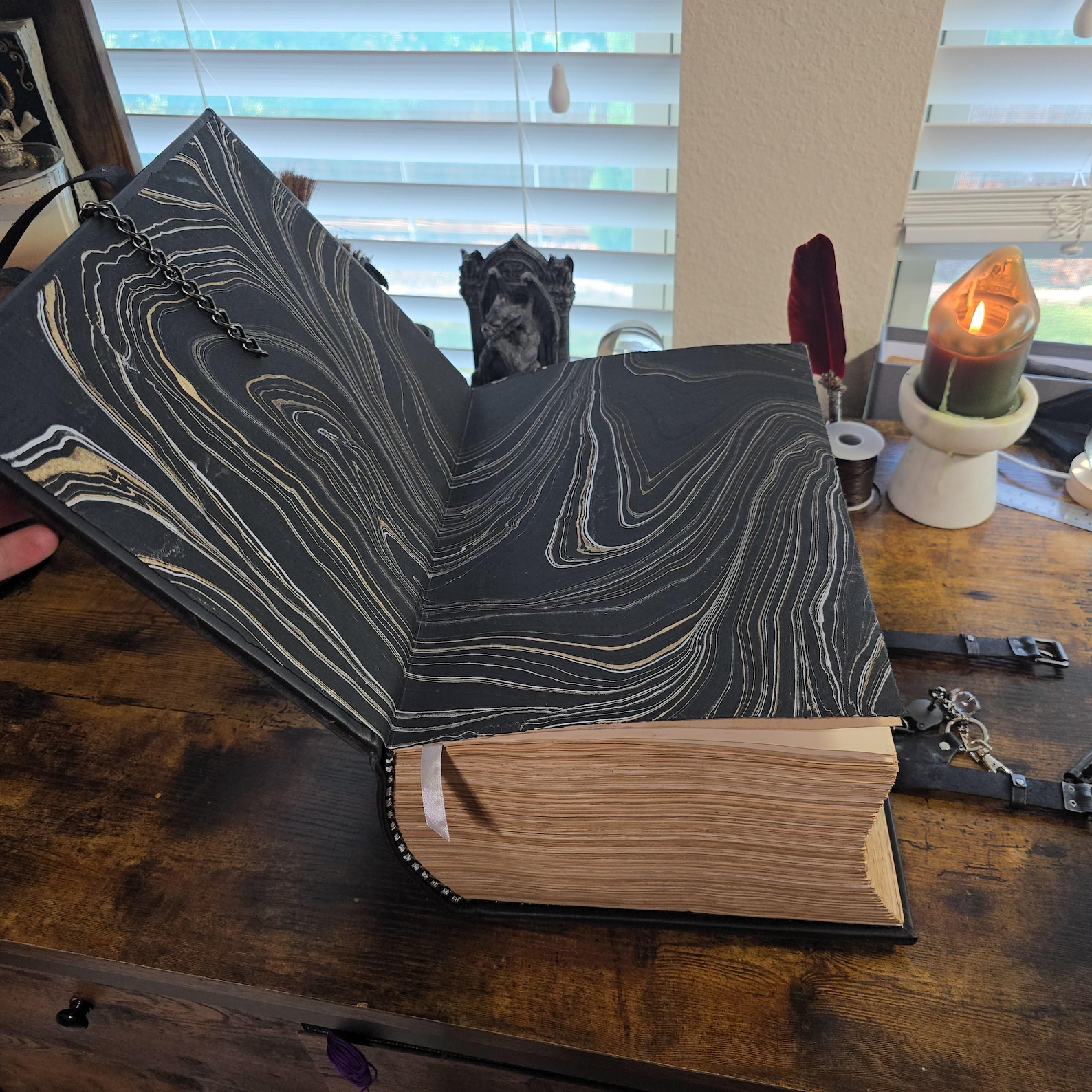 The Soul of Darkness. Unique Handmade Medieval Blank Leather Journal. 9 ...