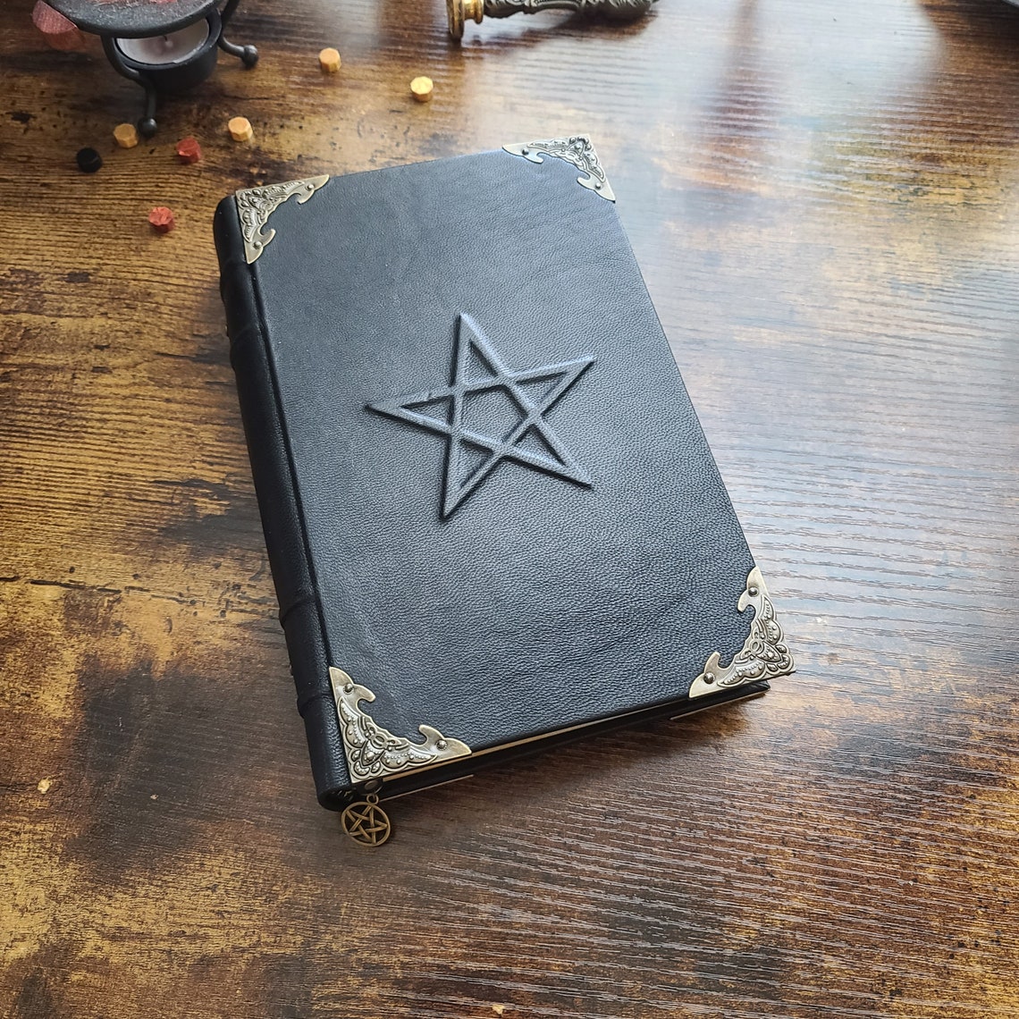 Leather Blank Notebook Pentagram - Etsy