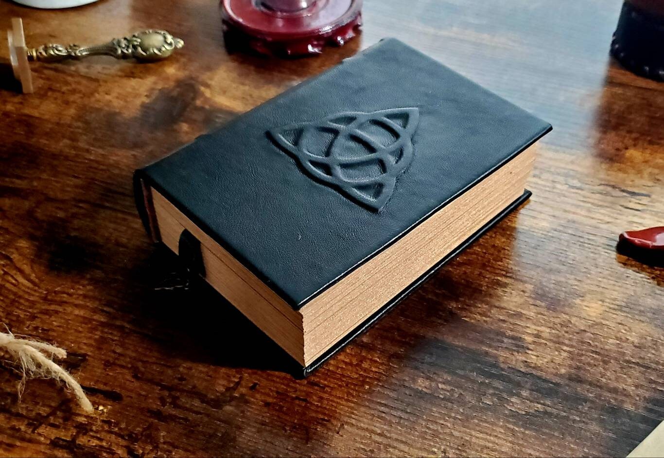 Triquetra. Charmed. Celtic Knot. Handmade Leather Blank | Etsy