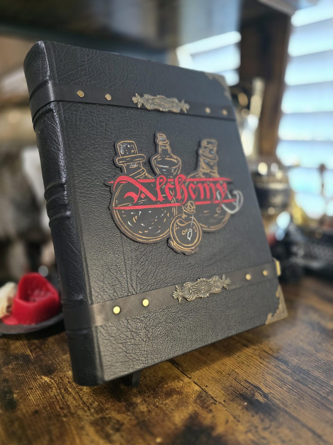 Large Alchemy Book. Blank Leather Journal. 9.5"×13". in Stock - Etsy