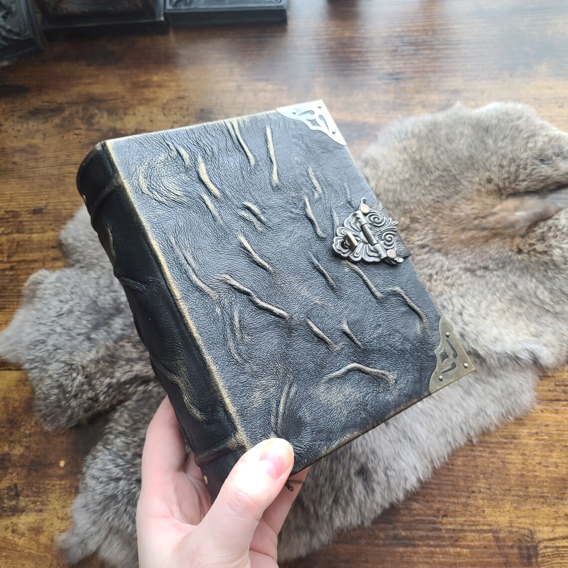 Warlock Diary. Spellbook. Leather. Handmade Book of Shadows - Etsy