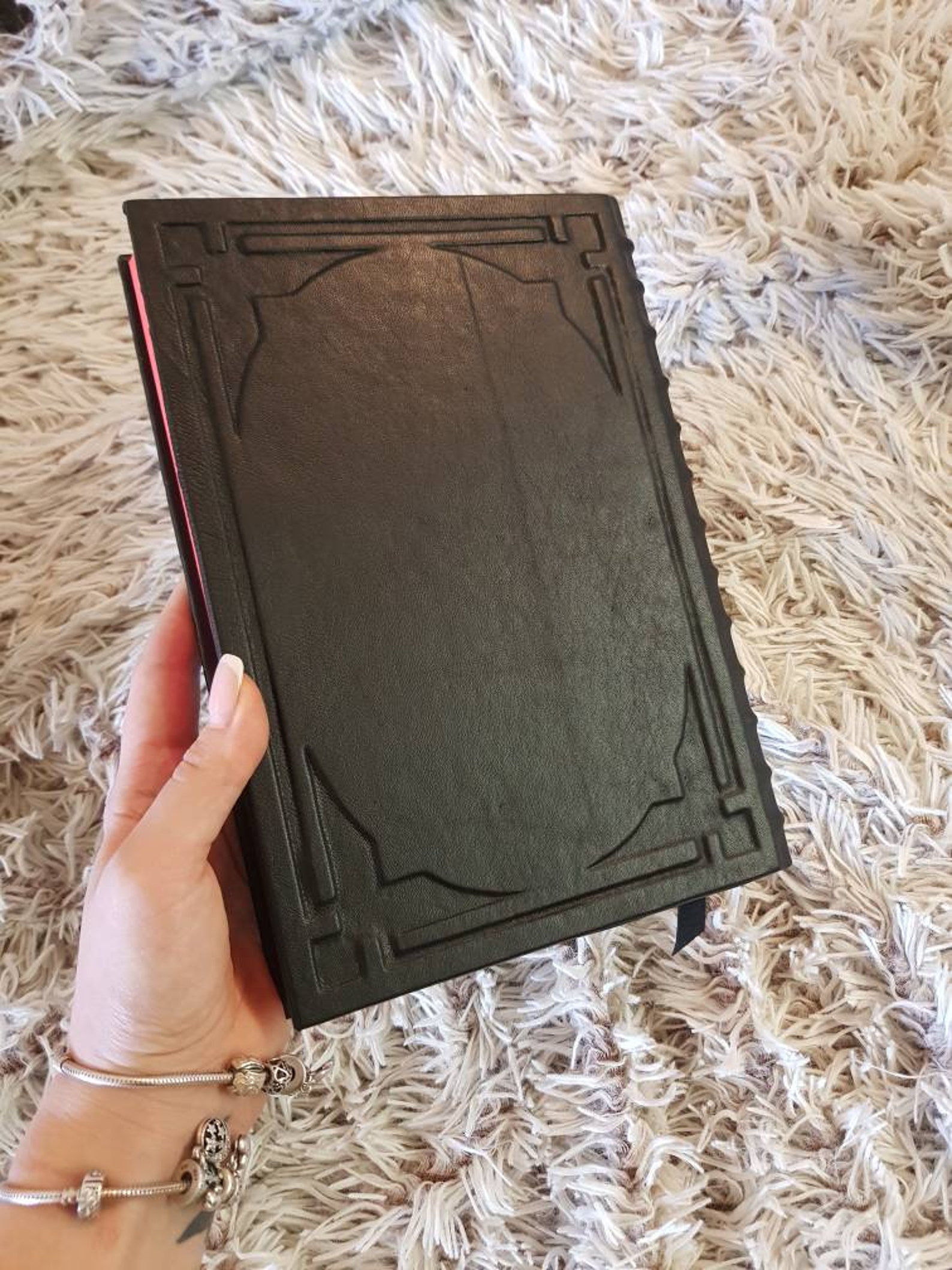 Big Leather Spellbook Grimoire Pentagram Book of Shadows - Etsy