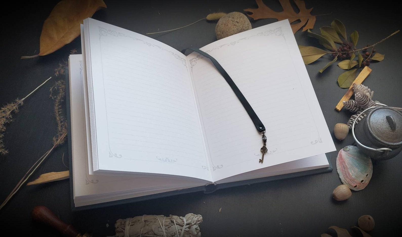 New Mysterious Moon Phases Handmade Leather Blank Notebook - Etsy