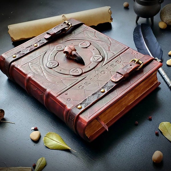 Leather Blank Grimoire - Etsy