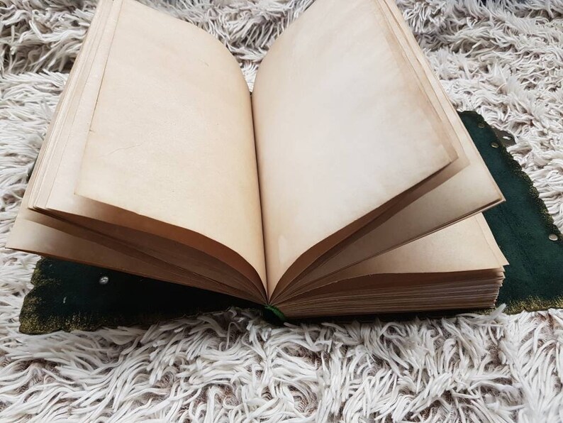 Antique Leather Softbook Spellbook Handmade. Paperback | Etsy