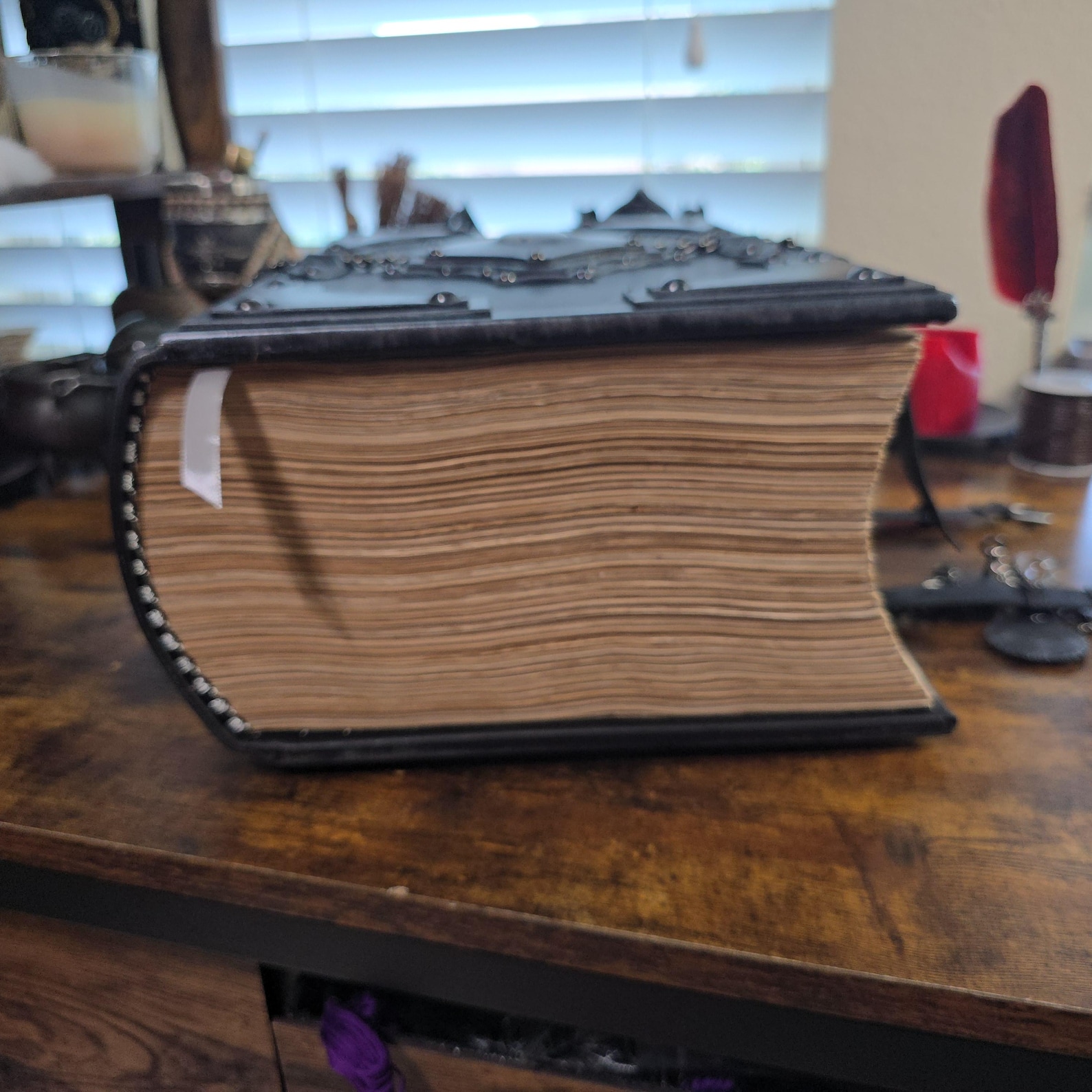 The Soul of Darkness. Unique Handmade Medieval Blank Leather Journal. 9 ...