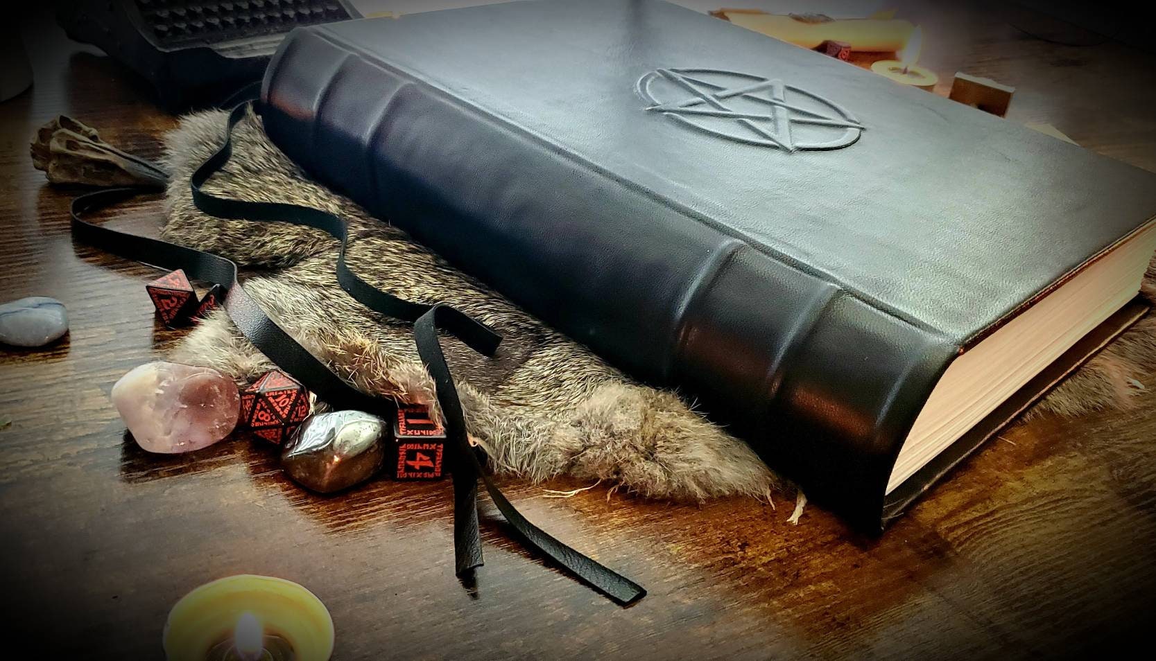 Big Classic Leather Book of Spells. | Etsy