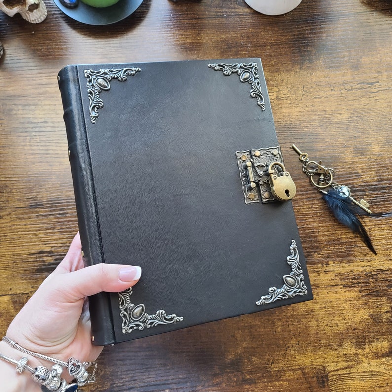 Natural Leather Handmade Blank Notebook. Guestbook. Book of - Etsy