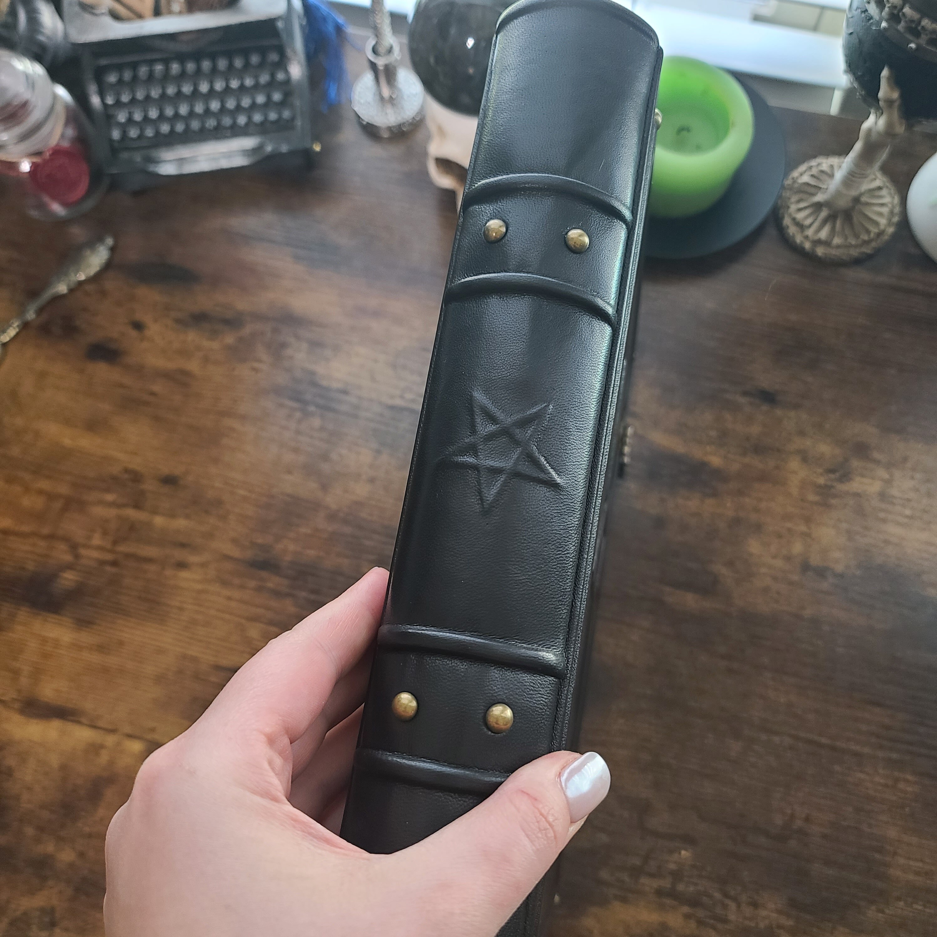 Classic Big Spell Book Grimoire Book of Shadows Pentagram - Etsy