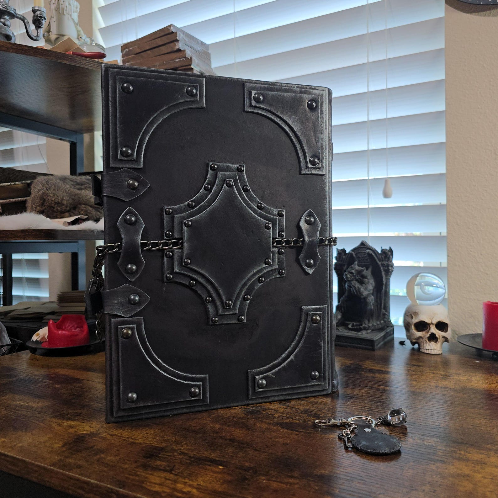 The Soul of Darkness. Unique Handmade Medieval Blank Leather Journal. 9 ...