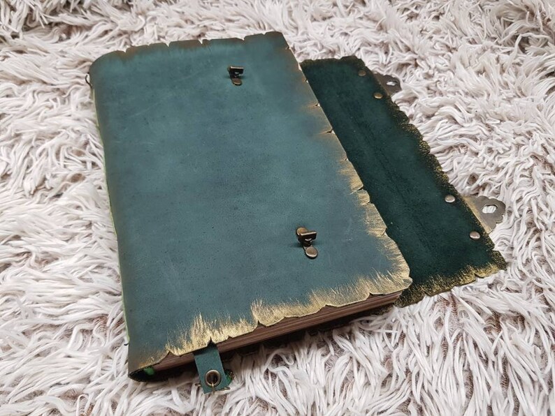 Antique Leather Softbook Spellbook Handmade. Paperback | Etsy