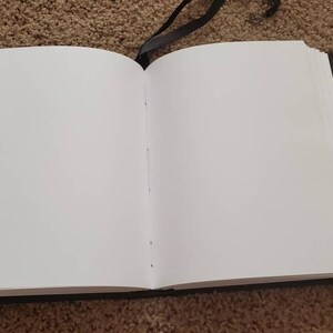 Natural Leather Handmade Blank Notebook. Guestbook. Book of | Etsy