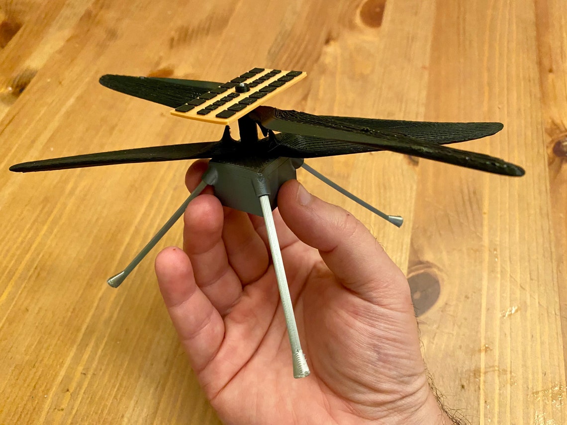 3D Printed Mars Helicopter Ingenuity Model Kit - Etsy