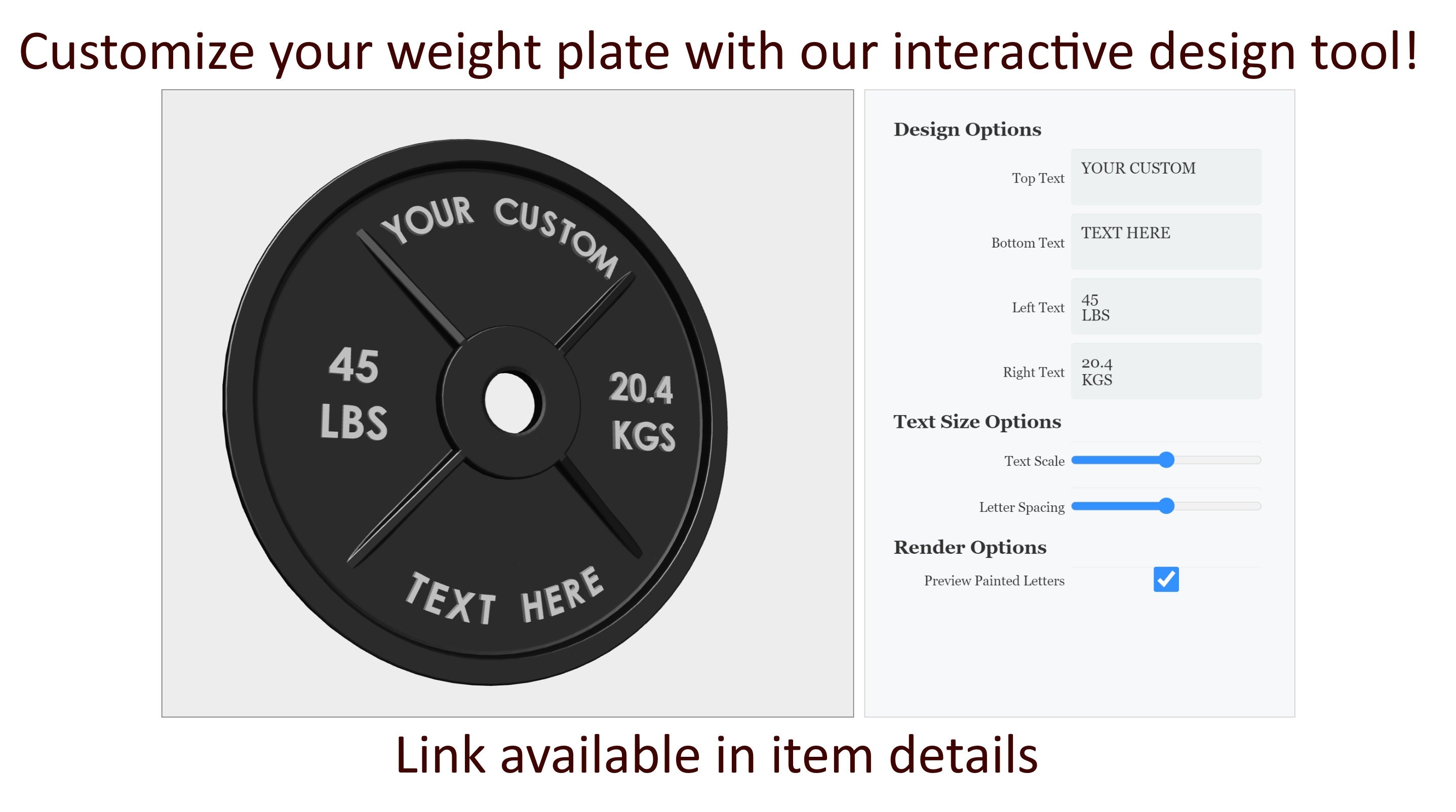 Weight Plate Wall Art Customizable 3D Printed Gym Sign or - Etsy