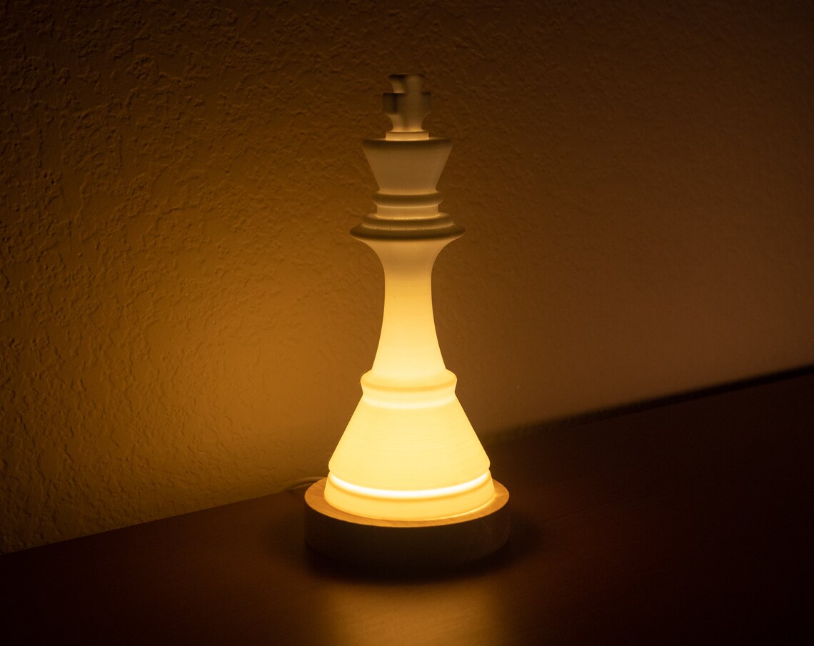 Chess King Lamp | Unique Home Decor and Abstract Lighting - Etsy