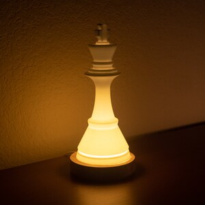 Chess King Lamp | Unique Home Decor and Abstract Lighting - Etsy