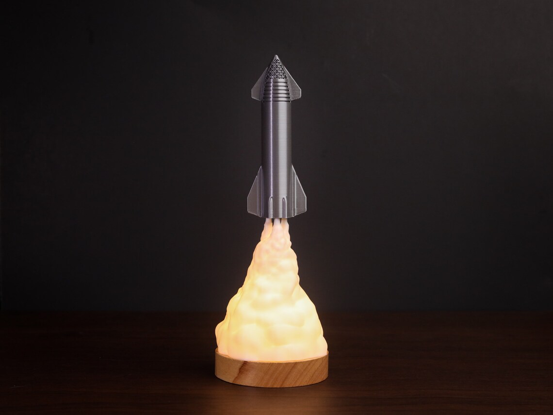 Starship Futuristic Launch Lamp | Etsy