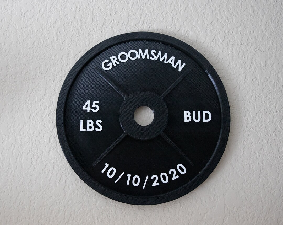 Weight Plate Wall Art | Customizable 3D Printed Gym Sign or Wall Sign ...