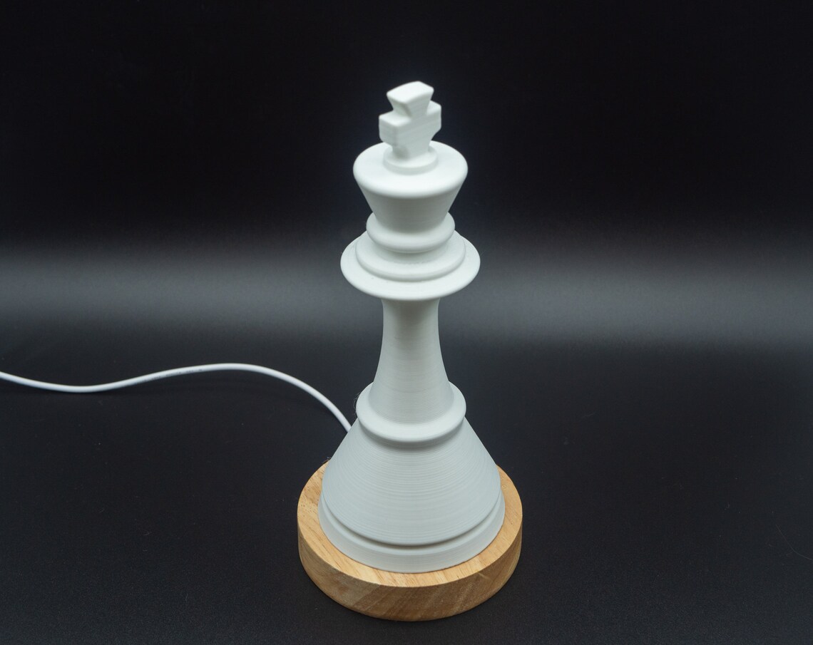 Chess King Lamp | Unique Home Decor and Abstract Lighting - Etsy