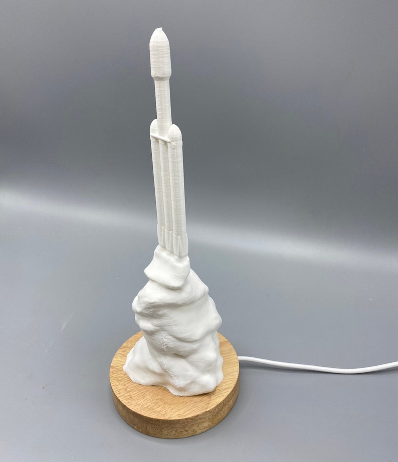 Falcon Heavy Launch Lamp | Etsy