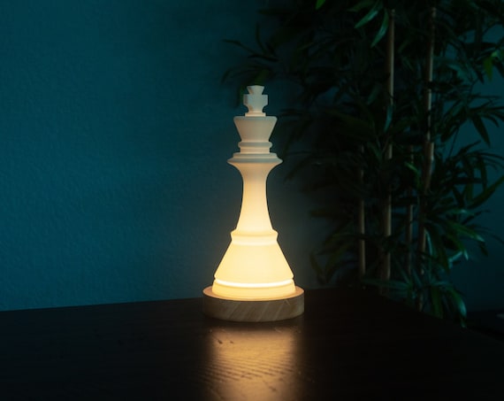 Chess King Lamp Unique Home Decor and Abstract Lighting | Etsy