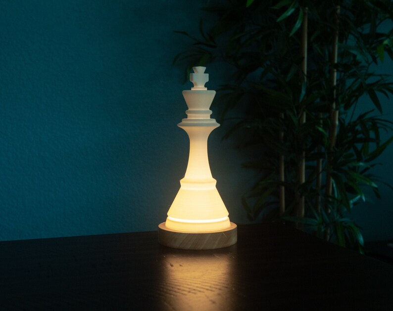 Chess King Lamp | Unique Home Decor and Abstract Lighting - Etsy