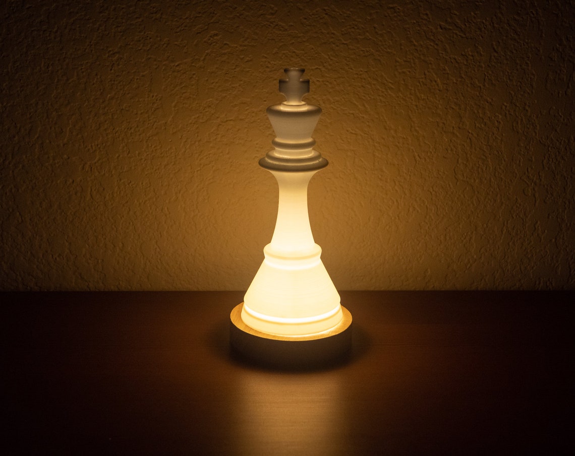 Chess King Lamp | Unique Home Decor and Abstract Lighting - Etsy