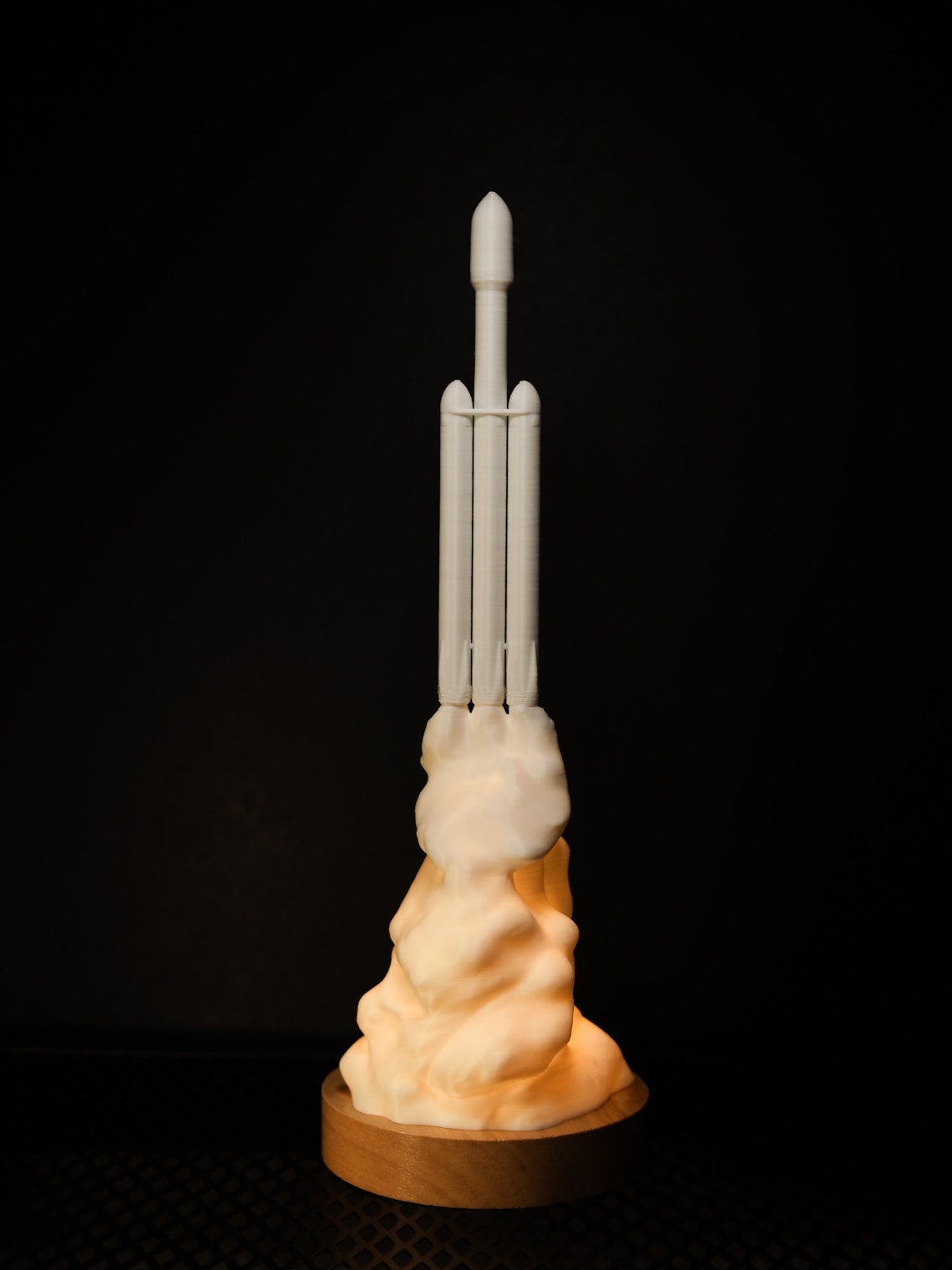 Falcon Heavy Launch Lamp - Etsy