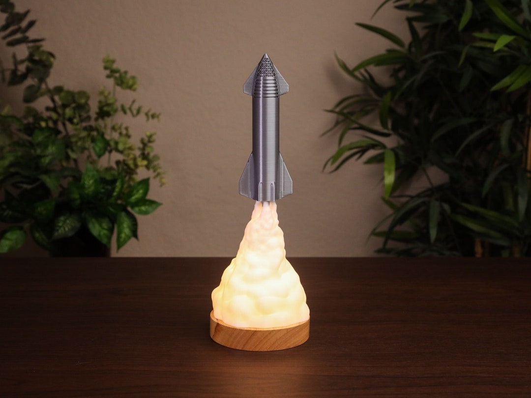 Starship Futuristic Launch Lamp - Etsy